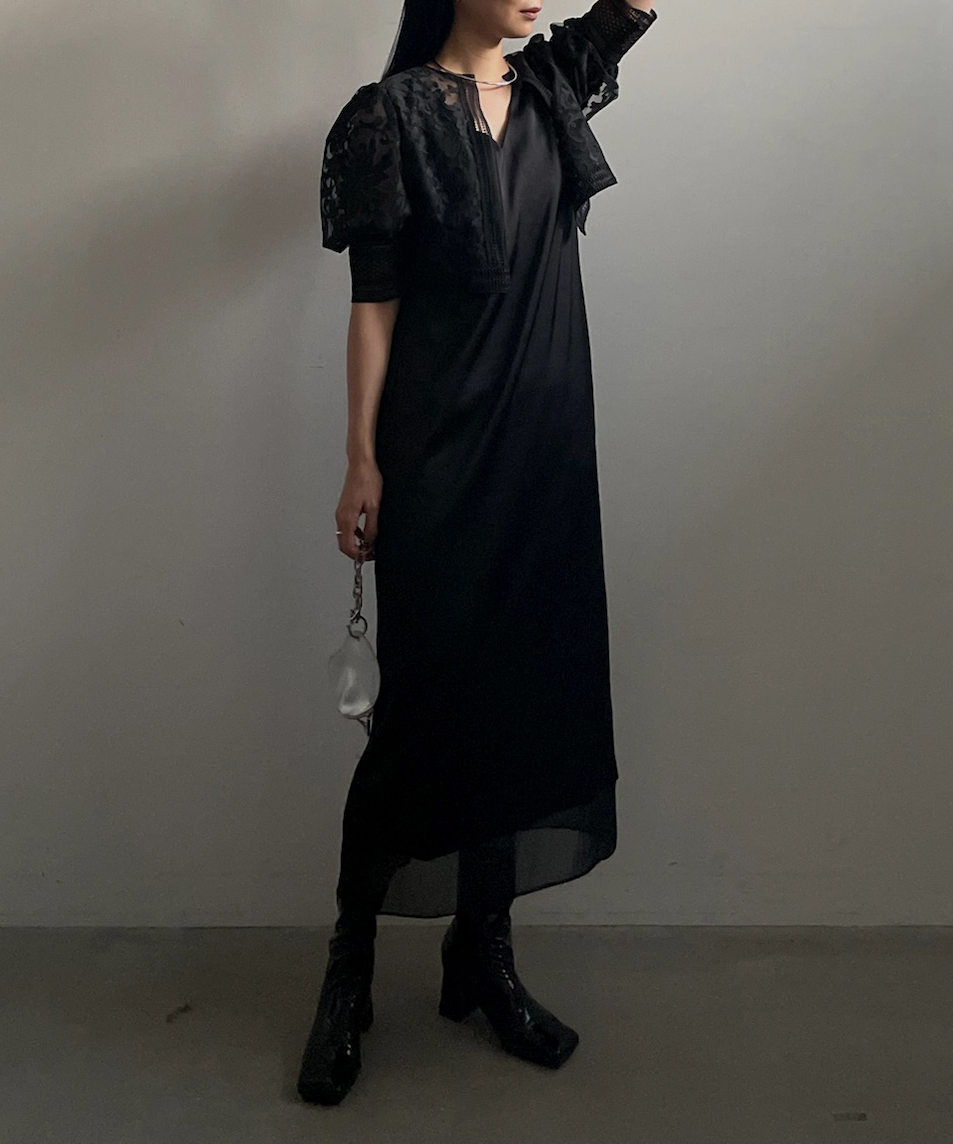 Ameri VINTAGE（アメリヴィンテージ） 【Mサイズ】UND LACE BOLERO LAYERED DRESSShareris | 特別な”時”のためのレンタルサイト